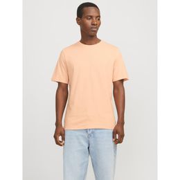 Jack & Jones JACK & JONES Rundhalsshirt »JJEORGANIC BASIC TEE SS O-NECK NOOS« mit Rundhalsausschnitt Peach Parfait XS XS Herren-T-Shirt von Jack & Jones