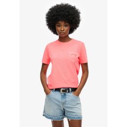 Superdry T-Shirt »ESSENTIAL LOGO GD POCKET TEE« Fiery Coral XL XL Cooles Shirt von Superdry