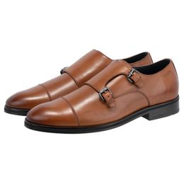 JOOP! Slipper »pero kleitos monk lace up mc2« Business Schuh, Anzugschuh, Monk mit Lederinnensohle cognac 45 45 Eleganter Doppel-Monk