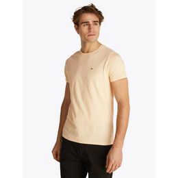 Tommy Jeans T-Shirt &raquo;TJM ESSENTIAL SOLID TEE&laquo; mit Rundhalsausschnitt und dezenter Logo-Flag Custard Cream M M T-Shirt von Tommy Jeans f&uuml;r bequemen...