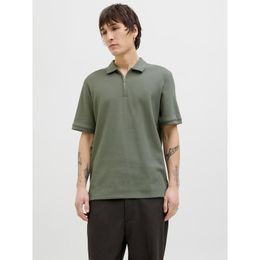Jack & Jones JACK & JONES Poloshirt »JJEAUSTIN ZIP POLO SS NOOS«, mit Polokragen Agave Green Detail:Classic XS XS Herrenpolo von Jack & Jones