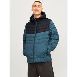 Jack & Jones JACK & JONES Steppjacke »JJESPRINT PUFFER HOOD NOOS« mit Kapuze Magical Forest Detail:BLACK BLOCKING S S Gesteppte Jacke von Jack & Jones