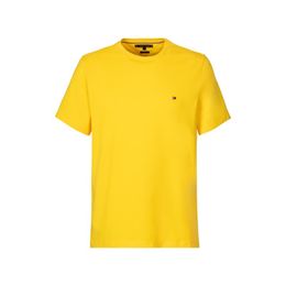 Tommy Hilfiger T-Shirt »ESSENTIAL REG FIT SOLID TEE mit Stickerei und Rundhals« unifarben, casual, regular fit, Baumwolle, Rundhals Marigold Yellow...