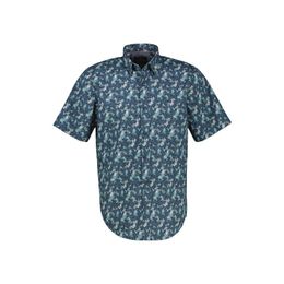 Lerros Kurzarmhemd mit All-Over Print crispy blue XXL - N-Gr N-Gr XXL Kurzarmhemd von Lerros