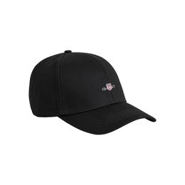 Gant Baseball Cap »Neutral Unisex High Shield Basecap« mit Logostickerei vorne, 100% Baumwolle, Classic black