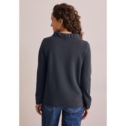 Cecil Langarmshirt mit Funnelneck universal blue S (38) S (38) Funnelneck Shirt von Cecil