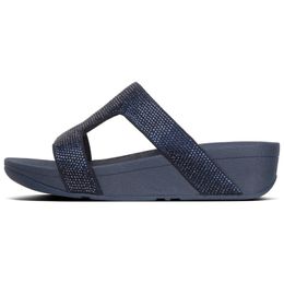 fitflop Pantolette »MARLI« Sommerschuh, Strandschuh, Sandale, Flats mit Glitzer-Details dunkelblau 41 41 Schicke Pantolette für die wärmeren Tage -...