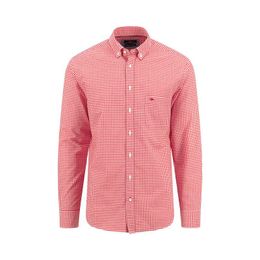 Fynch-Hatton Karohemd mit Logo Stickerei poppy red 3XL - N-Gr N-Gr 3XL Hemd von Fynch-Hatton