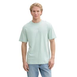 Tom Tailor Denim T-Shirt mit Marken-Frontprint sea foam XXL XXL T-Shirt für Herren von Tom Tailor Denim