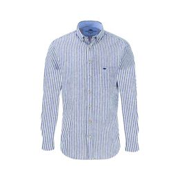 Fynch-Hatton Langarmhemd mit Button-down-Kragen und Brusttasche strong blue 4XL - N-Gr N-Gr 4XL Hemd von Fynch-Hatton
