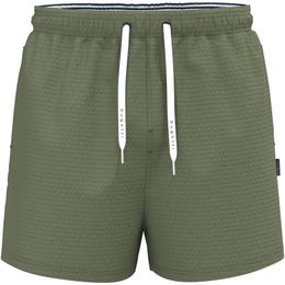 Bugatti Badeshorts »Charlie« Seersucker Struktur khaki L - N-Gr N-Gr L Badeshorts Bugatti