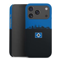 DeinDesign iPhone 17 Pro Handy Premium Case Smartphone Handyh&uuml;lle Schutzh&uuml;lle gl&auml;nzend Hsv Skyline Hamburg Premium Case