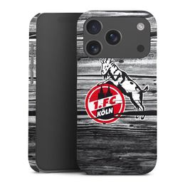 DeinDesign iPhone 17 Pro Handy Premium Case Smartphone Handyh&uuml;lle Schutzh&uuml;lle gl&auml;nzend 1. Fc K&ouml;ln Wooden Look Official Licensed Product Premium Case