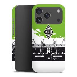 DeinDesign iPhone 17 Pro Handy Premium Case Smartphone Handyh&uuml;lle Schutzh&uuml;lle gl&auml;nzend Merchandise Borussia M&ouml;nchengladbach Stadium Premium Case