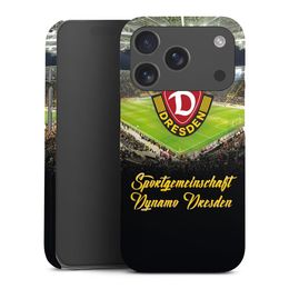 DeinDesign iPhone 17 Pro Handy Premium Case Smartphone Handyh&uuml;lle Schutzh&uuml;lle gl&auml;nzend Sg Dynamo Dresden Sgd Official Licensed Product Premium Case