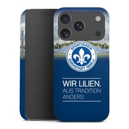 DeinDesign iPhone 17 Pro Handy Premium Case Smartphone Handyh&uuml;lle Schutzh&uuml;lle gl&auml;nzend Official Licensed Product Sv Darmstadt 98 Coat Of Arms Premium Case