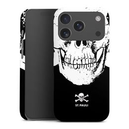 DeinDesign iPhone 17 Pro Handy Premium Case Smartphone Handyh&uuml;lle Schutzh&uuml;lle gl&auml;nzend Totenkopf Fc St. Pauli Official Licensed Product Premium Case