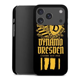 DeinDesign iPhone 17 Pro Handy Premium Case Smartphone Handyh&uuml;lle Schutzh&uuml;lle gl&auml;nzend Sg Dynamo Dresden Statement Sgd Premium Case