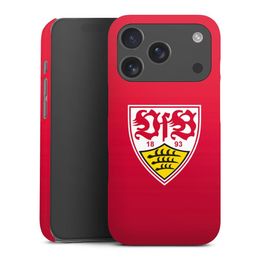 DeinDesign iPhone 17 Pro Handy Premium Case Smartphone Handyh&uuml;lle Schutzh&uuml;lle gl&auml;nzend Logo Official Licensed Product Vfb Stuttgart Premium Case