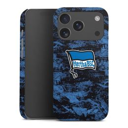 DeinDesign iPhone 17 Pro Handy Premium Case Smartphone Handyh&uuml;lle Schutzh&uuml;lle gl&auml;nzend Flag Hertha Bsc Logo Premium Case