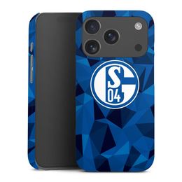 DeinDesign iPhone 17 Pro Handy Premium Case Smartphone Handyh&uuml;lle Schutzh&uuml;lle gl&auml;nzend Camouflage Fc Schalke 04 Muster Premium Case