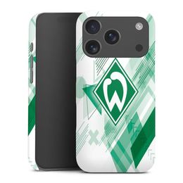 DeinDesign iPhone 17 Pro Handy Premium Case Smartphone Handyh&uuml;lle Schutzh&uuml;lle gl&auml;nzend Official Licensed Product Sv Werder Bremen Muster Premium Case