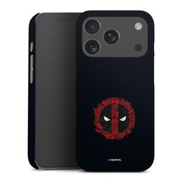 DeinDesign iPhone 17 Pro Handy Premium Case Smartphone Handyh&uuml;lle Schutzh&uuml;lle gl&auml;nzend Logo Marvel Deadpool Premium Case