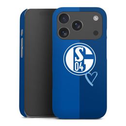 DeinDesign iPhone 17 Pro Handy Premium Case Smartphone Handyh&uuml;lle Schutzh&uuml;lle gl&auml;nzend Heart Schalke 04 Fc Schalke 04 Premium Case