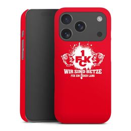 DeinDesign iPhone 17 Pro Handy Premium Case Smartphone Handyh&uuml;lle Schutzh&uuml;lle gl&auml;nzend 1. Fc Kaiserslautern Spruch Official Licensed Product Premium Case