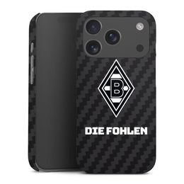 DeinDesign iPhone 17 Pro Handy Premium Case Smartphone Handyh&uuml;lle Schutzh&uuml;lle gl&auml;nzend Borussia M&ouml;nchengladbach Carbon Gladbach Premium Case
