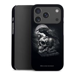 DeinDesign iPhone 17 Pro Handy Premium Case Smartphone Handyh&uuml;lle Schutzh&uuml;lle gl&auml;nzend Raven Skulls Skull Premium Case