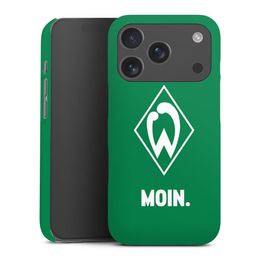 DeinDesign iPhone 17 Pro Handy Premium Case Smartphone Handyh&uuml;lle Schutzh&uuml;lle gl&auml;nzend Moin Official Licensed Product Sv Werder Bremen Premium Case