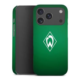 DeinDesign iPhone 17 Pro Handy Premium Case Smartphone Handyh&uuml;lle Schutzh&uuml;lle gl&auml;nzend Merchandise Sv Werder Bremen Logo Premium Case