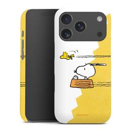 DeinDesign iPhone 17 Pro Handy Premium Case Smartphone Handyh&uuml;lle Schutzh&uuml;lle gl&auml;nzend Snoopy Peanuts Children Premium Case