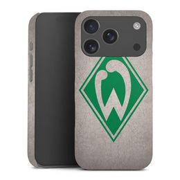 DeinDesign iPhone 17 Pro Handy Premium Case Smartphone Handyh&uuml;lle Schutzh&uuml;lle gl&auml;nzend Concrete Official Licensed Product Sv Werder Bremen Premium Case