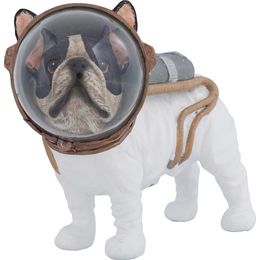 Dekofigur KARE DESIGN "Deko Figur Space Dog 21cm", braun, B:25cm H:21cm T:12cm, Polyresin, Dekofiguren