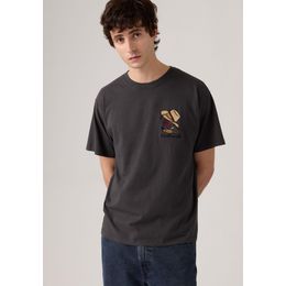 Levi's T-Shirt LEVI'S "VINTAGE FIT GRAPHIC TEE", Herren, Gr. M, horseshoe bison phan, Jersey, Obermaterial: 100% Baumwolle, regular fit Po-bedeckend, Rundhals, Shirts, mit Logo Print