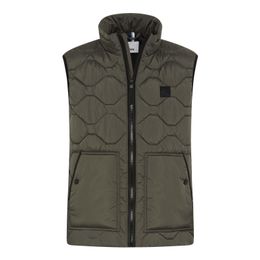 Steppweste Brax "Style BOB", Herren, Gr. L, olivgrün, Web, 98% Polyester, 2% Sonstige Fasern, Westen