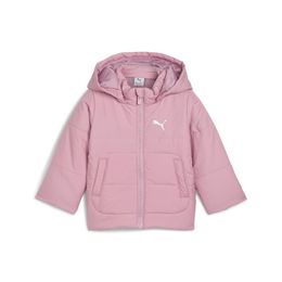 Winterjacke Puma "Minicats Wattierte Kapuzenjacke Kinder", Kinder, Gr. 104, rosa (poised pink), Obermaterial: 100% Polyester; Futter: 100% Polyester; Füllung: 100% Polyester; Seitentasche – Unten: 100% Polyester, Jacken