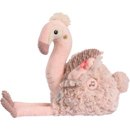 babyFEHN Kuscheltier FEHN "Lazy, Crazy & Pink, Einschlafhilfe Flamingo", rosa (rose), Plüschfiguren, KinderB:14cm H:6,8cm L:32cm, Plüsch, Softvelour, B:14cm H:6,8cm L:32cm