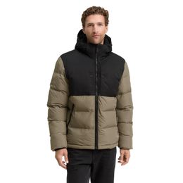 Steppjacke Tom Tailor, Herren, Gr. L, smokey olive grün, Obermaterial: 100% Polyester. Futter: 100% Polyester, unifarben, Modisch, regular fit taillenbedeckt, elastischer Bund, Jacken, mit Kapuze