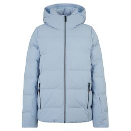 Skijacke Ziener "TRAVA", Damen, Gr. 44, blau (graublau), Obermaterial: 100% Polyester;Futter: 1. 100% Polyester, 2. 100% Polyamid;Wattierung: 1. 100% Polyester, 2. 100% Polyester recycled, Jacken
