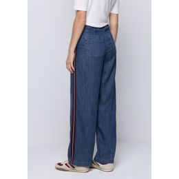 Loose-fit-Jeans Street One, Damen, Gr. 32, Länge 30, soft indigo washed, Jeans, 58% Modal, 42% Baumwolle, unifarben, lang, Jeans, Middle Waist
