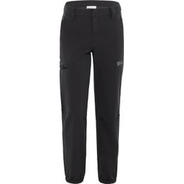 Outdoorhose Jack Wolfskin "TURBULENCE PANTS K", Kinder, Gr. 140, Normalgrößen, schwarz, Oberstoff: 100% POLYESTER ; Futter 1:00% POLYESTER, Hosen
