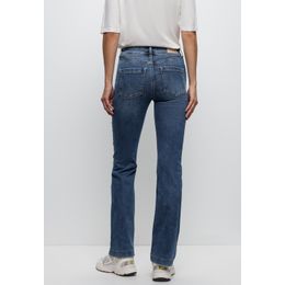 Slim-fit-Jeans Street One, Damen, Gr. 33, Länge 30, medium blau wash, Web, 63% Baumwolle, 25% Polyester, 10% Viskose, 2% Elasthan, unifarben, lang, Jeans, High Waist
