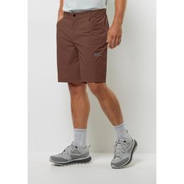 Shorts Jack Wolfskin "GRAVEX SHORTS M", Herren, Gr. 46, Normalgr&ouml;&szlig;en, braun (schwarz, rust), Style:Oberstoff 84% POLYAMID, 16% ELASTHAN; LINING (CN): 100% POLYESTER, Hosen Shorts