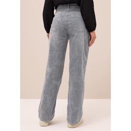 Loose-fit-Jeans Cecil, Damen, Gr. 32, Länge 32, grau (mid grau random wash), Jeans, 75% Baumwolle, 23% Polyester, 2% Elasthan, unifarben, lang, Jeans, High Waist, Topseller
