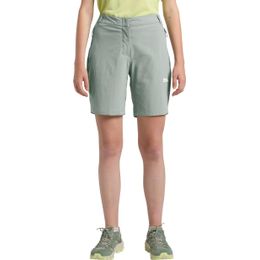 Shorts Jack Wolfskin "HIKEOUT SHORTS W", Damen, Gr. 34, Normalgr&ouml;&szlig;en, gr&uuml;n (slate, gr&uuml;n), Oberstoff: 86% POLYAMID, 14% ELASTHAN; Futter 1:00% POLYESTER, Hosen Shorts