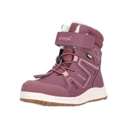 Stiefel ZIGZAG "Rincet", M&auml;dchen, Gr. 28, grau (lila, anthrazit), Kunstfaser, Polyurethane, Schuhe Stiefel, mit praktischem Schnellschn&uuml;rsystem