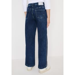 Loose-fit-Jeans Cecil, Damen, Gr. 27, Länge 32, mid blau used wash, Jeans, 89% Baumwolle, 8% Polyester, 3% Elasthan, unifarben, lang, Jeans, High Waist